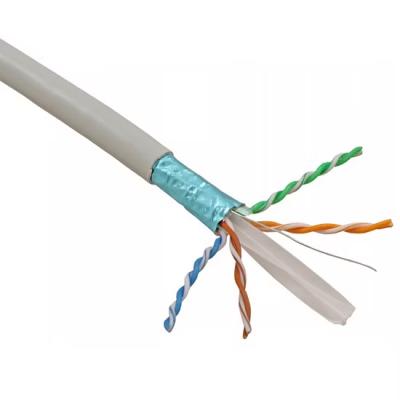 China Cat6 ftp Shielded Lan Cable 1000ft Solid Copper Lszh Ethernet Cable For Data Centers for sale