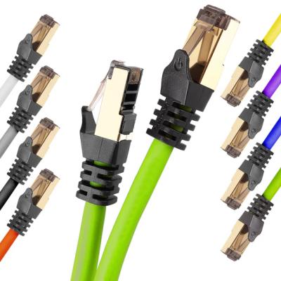 China CAT8 FFTP Shielded LAN Cable 40Gbps 2000MHz LSZH Solid Copper Data Center Cable – Bulk Industrial Network Cable for sale