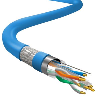 China CAT6 SFTP Ethernet Cable 23AWG Copper 250MHz 10Gbps Network Cable with PVC Jacket for High-Speed Data Transmission for sale