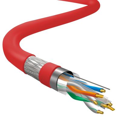 China 23AWG CAT6 SFTP Network Cable 1000ft Blue PVC Jacket 10Gbps 250MHz High Speed Ethernet Cable for sale