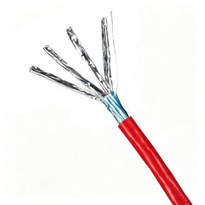 China CAT6A FFTP Shielded LAN Cable 10Gbps 550MHz 23AWG Solid Copper for High-Speed Networking for sale