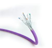 China CAT7 LAN Cable 600MHz 23AWG Solid Copper with LSZH Jacket for Industrial Networks for sale