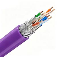 China CAT8 SFTP Shielded LAN Cable 2000MHz 22AWG Solid Copper with LSZH Jacket for Data Centers for sale
