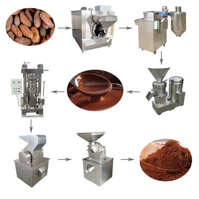 China ACP Cocoa Powder Making Machine 200kg H Peeling Cocoa Bean Roaster Machine for sale
