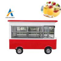China Electric Food Vending Cart Mobile Ice Cream Cafe Bar Food Trailer Food Cart for sale