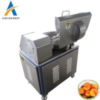 China Ham Slicer Vegetable Cutting Machine 70kg/Pot Fruit Carrot Cube Cutter for sale