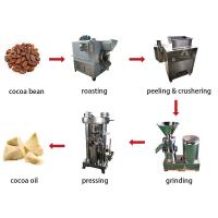 China Fully Automatic 200kg H Chocolate Bar Production Line Grinding Peeler Snack for sale