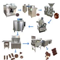 China 500kg/H Bean To Bar Chocolate Machine Grinding Cocoa Chocolate Processing Machinery for sale
