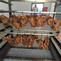 China Trotter Meat Smoking Machine 100kg Batch Hot Cold Fish Smoking Machine for sale
