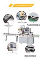 China Automatic Pillow Chocolate Cake Packing Machine 230 Bag/Mins Speed for sale