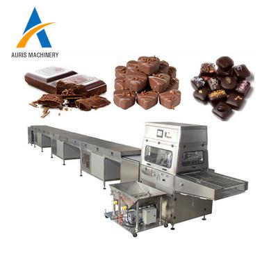 China 200kg 500kg capacity 200mm Chocolate Tempering Enrobing Machine Cool Tunnel for sale