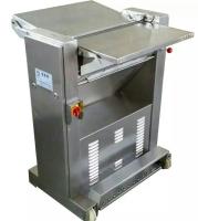 China 750w Automatic Pig Meat Cutting Machine Fatty Pork Skin Peeling Machine for sale