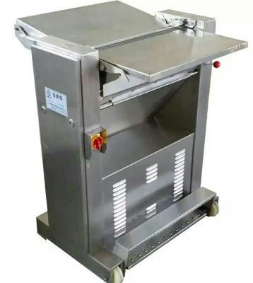 China 750w Automatic Pig Meat Cutting Machine Fatty Pork Skin Peeling Machine for sale