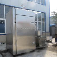 China 100kg Bacth Meat Smoker Machine 100kg/H Sausage Smokehouse Oven for sale