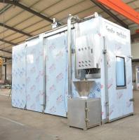 China 380v Meat Smoking Machine PLC 100kg Batch Industrial Smoke House Oven for sale
