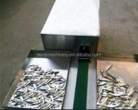 China 1800pcs/H Fish Processing Machines Back Opening Fish Cutting Machine Gutting Clean for sale
