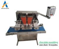China 6PCS Min Chocolate Pouring Machine 304ss Coating Chocolate Depositing Line for sale