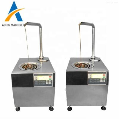 China full automatic small chocolate temperature adjuster black  hot selling chocolate making dipper machine for dessert shops for sale