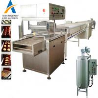 China Stainless Steel Chocolate Enrober Machine Candy Cooling Tunnel Chocolate Moulding Line for sale