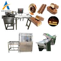 China Stainless Steel Chocolate Enrober Machine Candy Cooling Tunnel Chocolate Moulding Line for sale