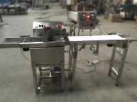 China Stainless Steel Chocolate Enrober Machine Candy Cooling Tunnel Chocolate Moulding Line for sale