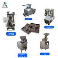 China Industrial 304ss Chocolate Making Machine 500kg/H Cocoa Liquor Pressing Machine for sale