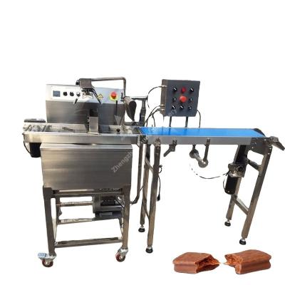 China 15kg 30kg 60kg Chocolate Making Machine Coating Covering Machine For Waffer Cookies for sale