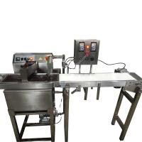 China 15kg 30kg 60kg Chocolate Making Machine Coating Covering Machine For Waffer Cookies for sale