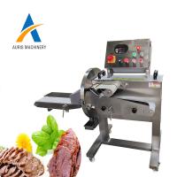 China Cooked Meat Dicing Slicing Machine Chicken Breast Jerky Slicer 0.77 Kw for sale