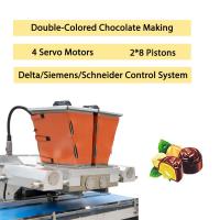 China 2d/3d One Shot Double Colors Chocolate chips Making Machine Chocolate Depositing dispenser for sale