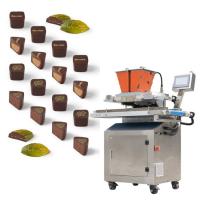 China 2d/3d One Shot Double Colors Chocolate chips Making Machine Chocolate Depositing dispenser for sale