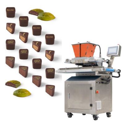China 2d/3d One Shot Double Colors Chocolate chips Making Machine Chocolate Depositing dispenser for sale