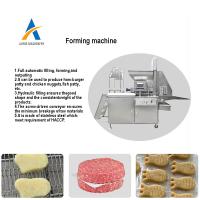 China Chicken nuggets and beef burger processing Industrial automatic meat steak press raw patty forming bread making machine for sale