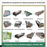 China Chicken feet processing Line factory direct sales chicken toenail trimming machines boneless chicken feet for sale
