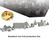 China Chocolate Jam Peanut Butter Sandwich Core Filled Rice Cracker Puffed Snack Food Production Line Processing Equipment for sale