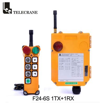 China F24-6S Telecrane Remote Control Hoist Crane With Mushroom Emergency Stop for sale