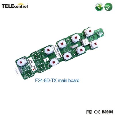 China Tele Crane remote controller F24-8S emitter main PCB board with 8 double speed buttons for sale
