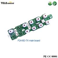 China Telecontrol remote control F24-8D transmitter main board PCB wiht 8 dual speed keys for sale