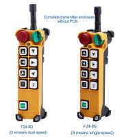 China A24-8D 8 dual double speed push buttons radio remote control system F24-8D-TX emitter for sale