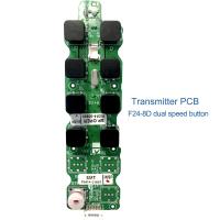 China Telecontrol remote control F24-8D transmitter main board PCB wiht 8 dual speed keys for sale