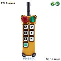 China Telecontrol 6 single speed keys F24-6S EOT crane wireless radio remote control emitters for sale