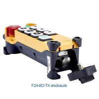 China Telecontrol 6 single speed keys F24-6S EOT crane wireless radio remote control emitters for sale