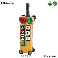 China Telecontrol 6 single speed keys F24-6S EOT crane wireless radio remote control emitters for sale