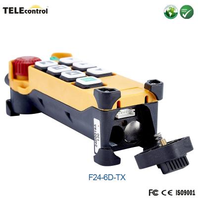 China Telecrane 6 dual speed keys A24-6D EOT crane industrial remote control transmitter for sale