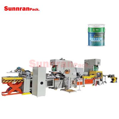 China Automatic Pail Lid Press Machine for 10-25L Cans with 80T Pressure and 1050×1050mm Sheet Capacity for sale
