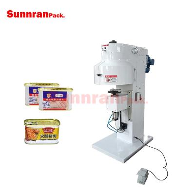 China Semi Automatic Rectangular Can Seamer 25-35 CPM for Canned Meat Fish Metal Packaging for sale