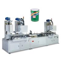 China Fully Automatic 0.5-3L Round Paint Can Making Machine For Metal Can Making with Capacity of 60 Cans/min for sale