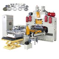 China CE Certified Automatic Tin Can Making Machine 1100×1100mm Sheet Size with 120T Force and 25kW Power for sale