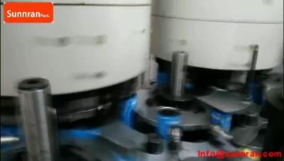 China Automatic Tin Can Seamer Machine 73mm Can Flanger 550CPM with Auto Welder and Leakage Tester for sale