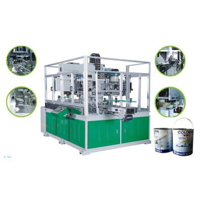 China Plastic Handle Tin Can Making Machine for 5L Round Paint Buckets 5000A 35CPM 70KW Industrial Welder for sale